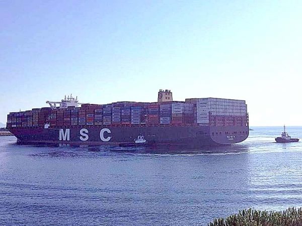 Msc Maya arriva a Gioia Tauro - Messaggero Marittimo